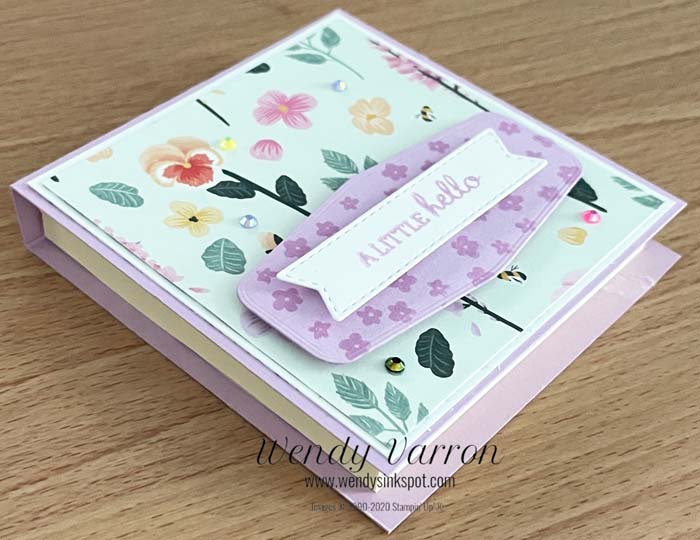 Pansy Petals Sticky Note Holder